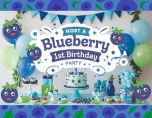 Host A Blueberry First Birthday party in 2026