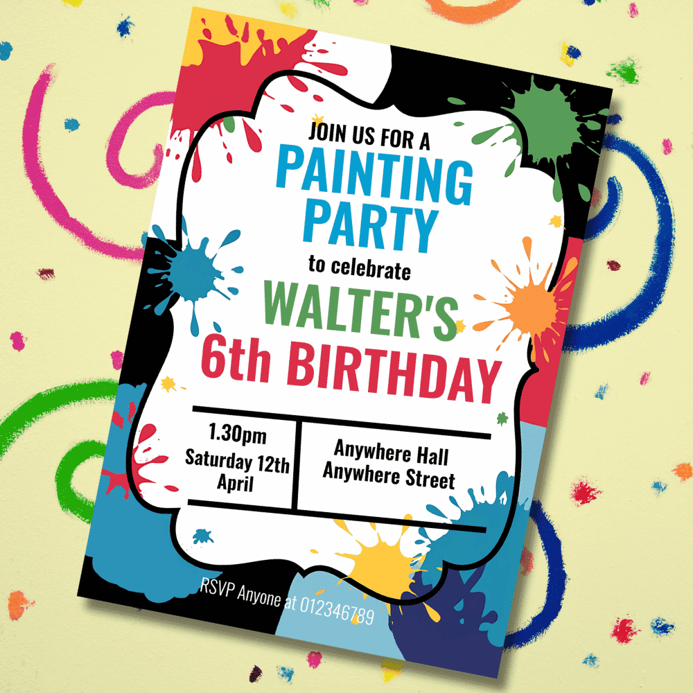Easy to Organise Painting Party for Kids - Miow and Molly