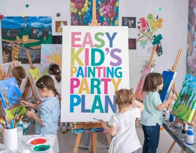 Easy to Organise Painting Party for Kids - Miow and Molly
