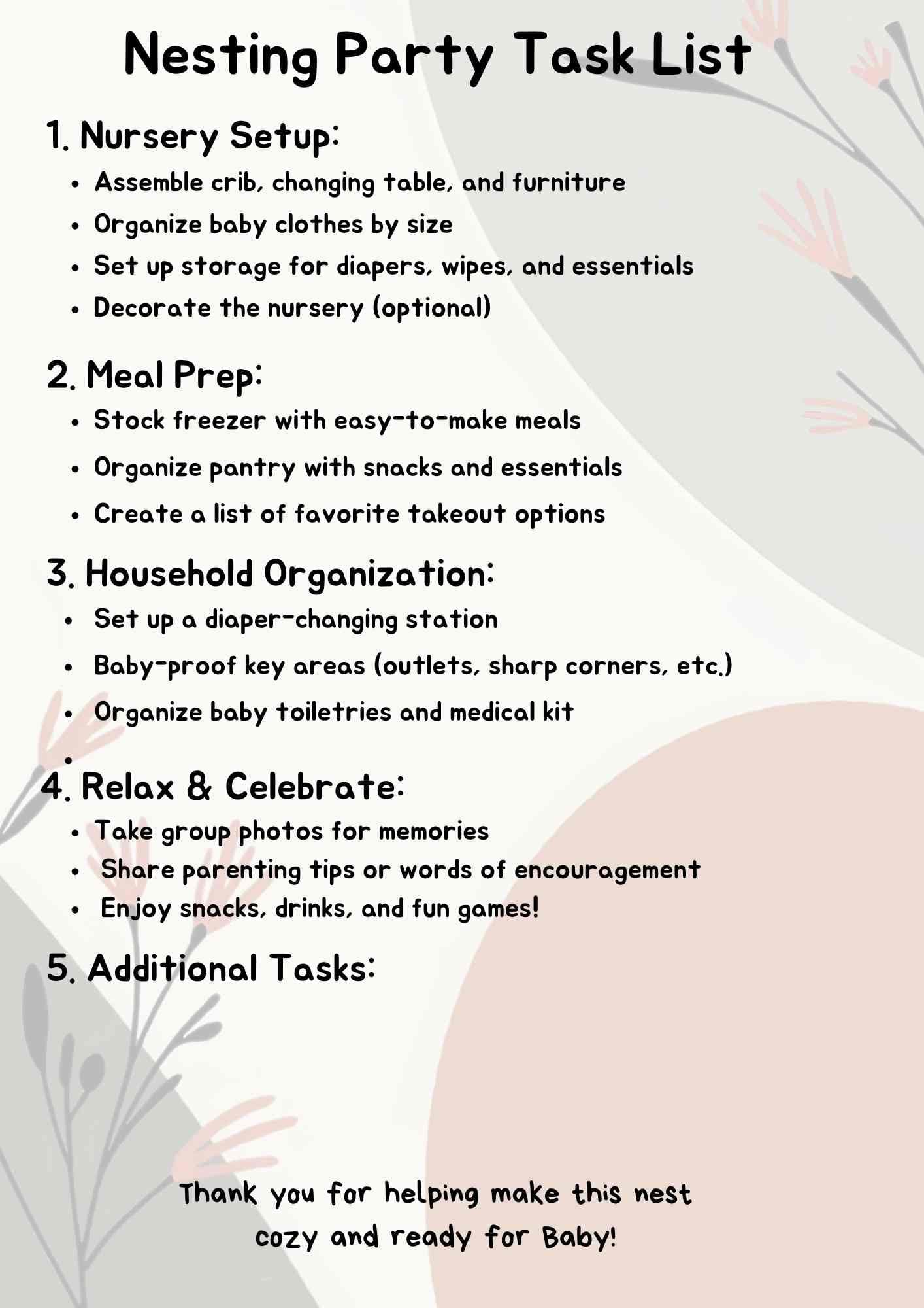 How to Host a Nesting Party for Parents-to-Be - Miow and Molly